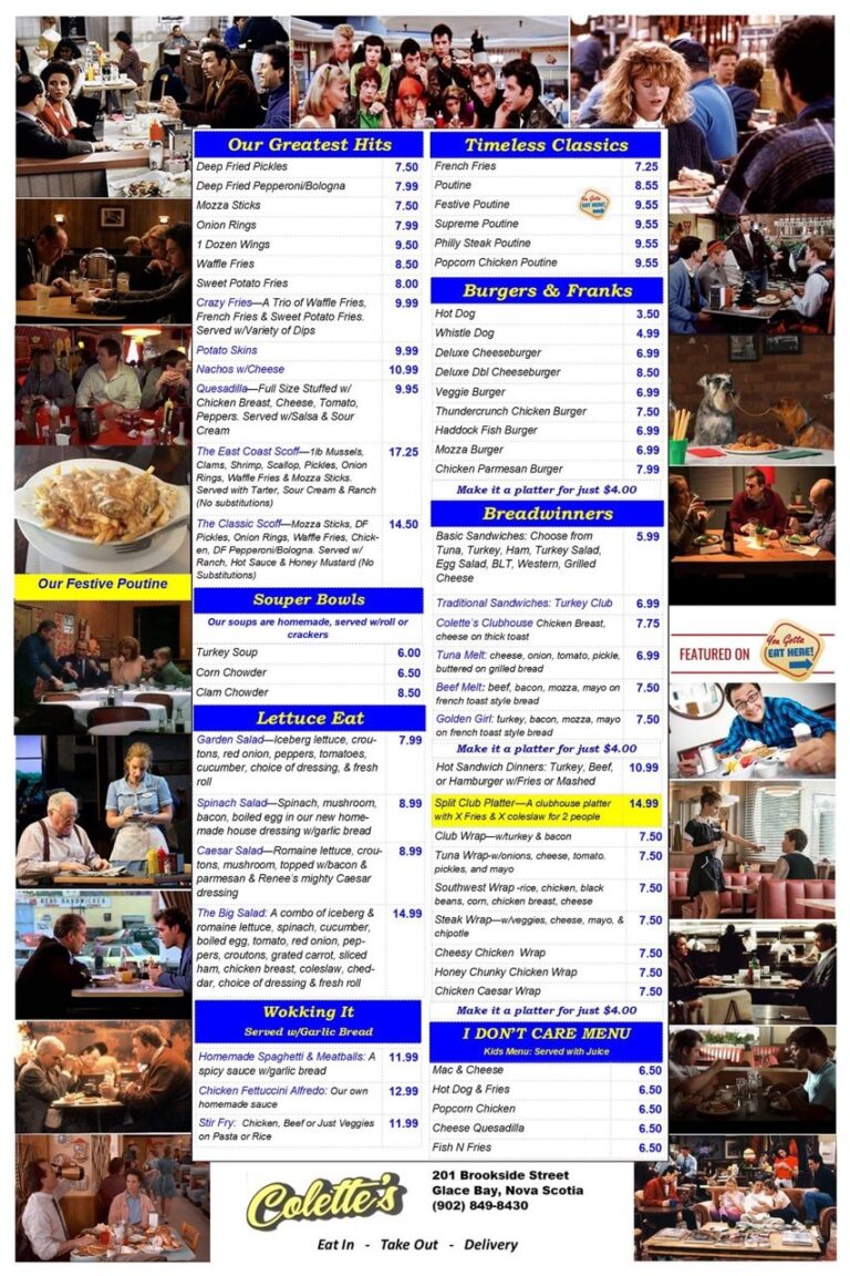 Menu – Colette's Family Restaurant